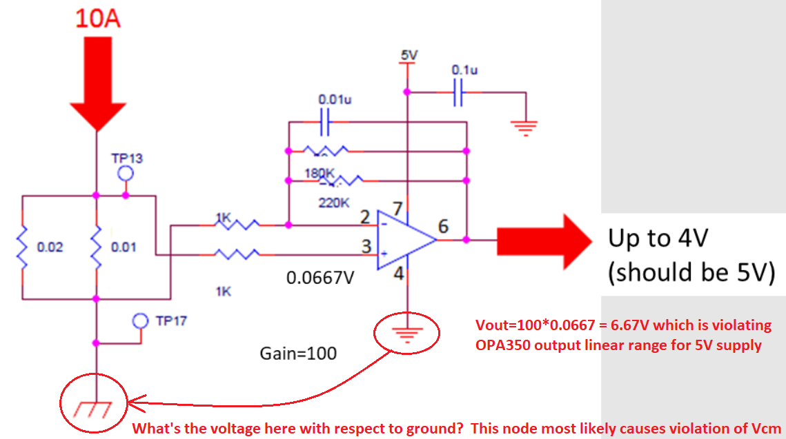 OPA350: Do not output proper voltage - Amplifiers forum - Amplifiers ...