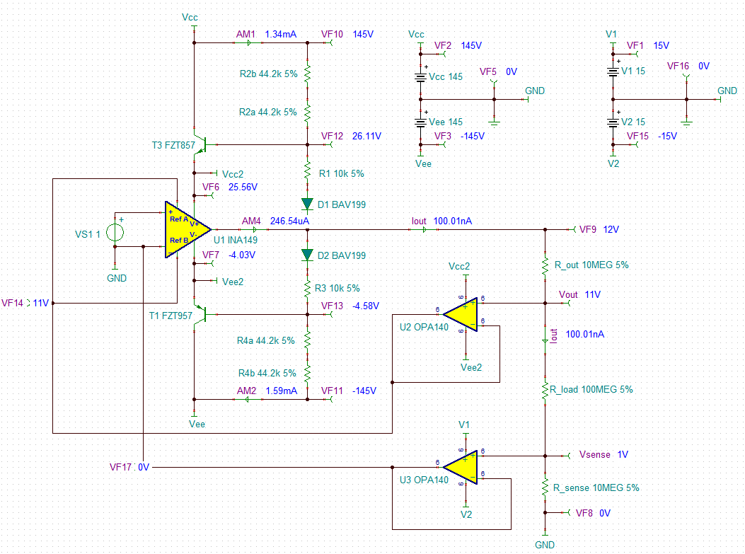 INA149: Adding control loop to a Howland-type bootstrapped current ...