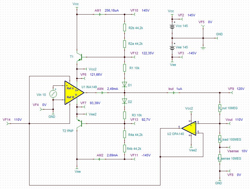 INA149: Adding control loop to a Howland-type bootstrapped current ...