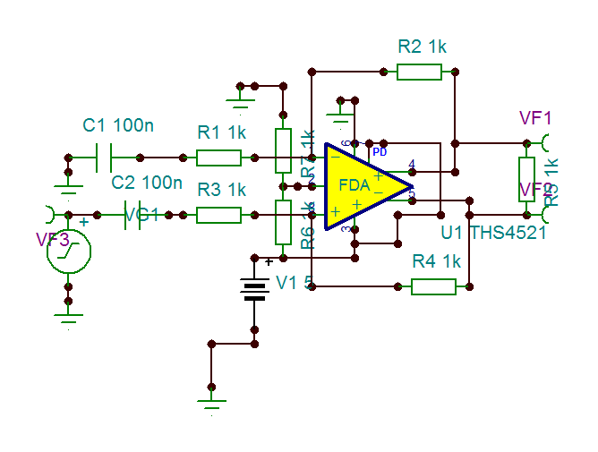 THS4521 Frequency response inverting output - Amplifiers forum - Amplifiers - TI E2E support forums