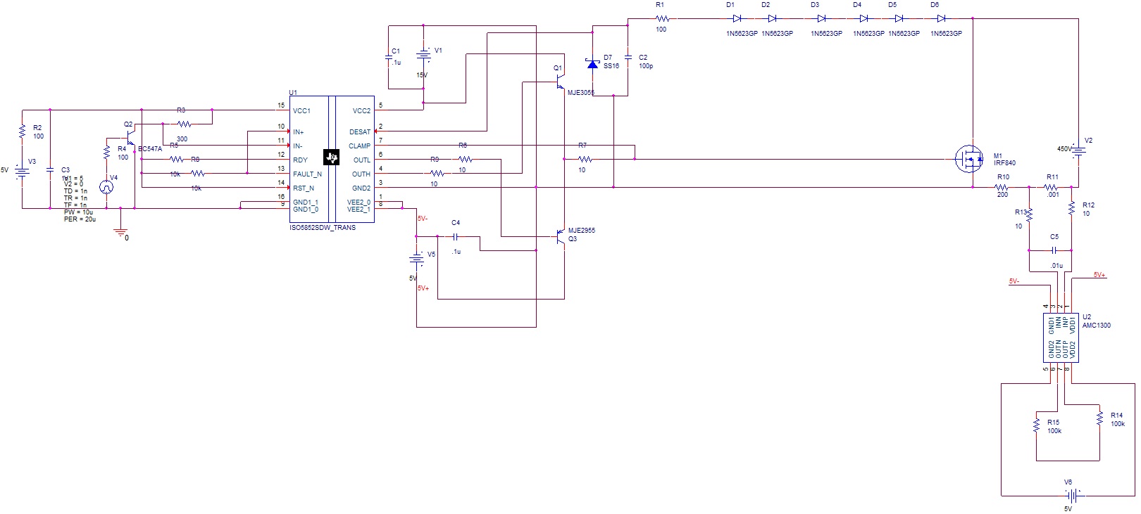 AMC1300: Simulation of AMC1300 and ISO5852 in Orcad - Amplifiers forum ...