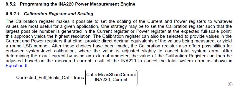 INA220: Calibration Register and Scaling for INA220 - Amplifiers forum ...