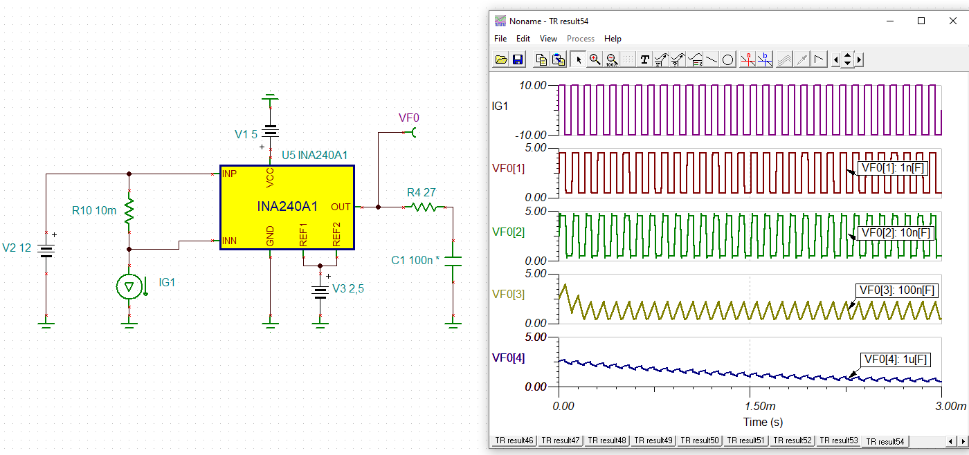 INA240: stability with LPF - Amplifiers forum - Amplifiers - TI E2E support forums