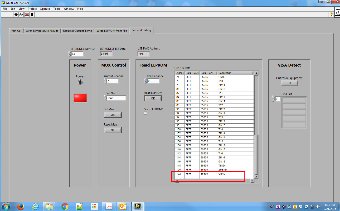 PGA309 Unable to read EEPROM in extended address locations. 0 thru 122 ... PGA309 Unable to read EEPROM in extended address locations. 0 thru 122 ...