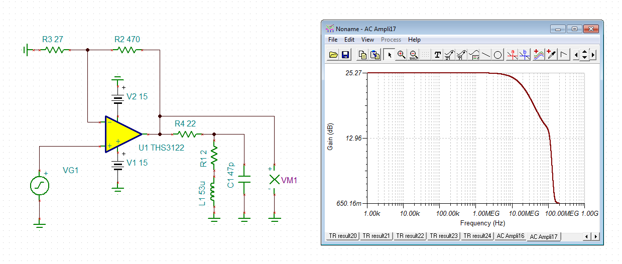 THS3122: GBW Question of OPA564 vs THS3122, which is appropriate to ...