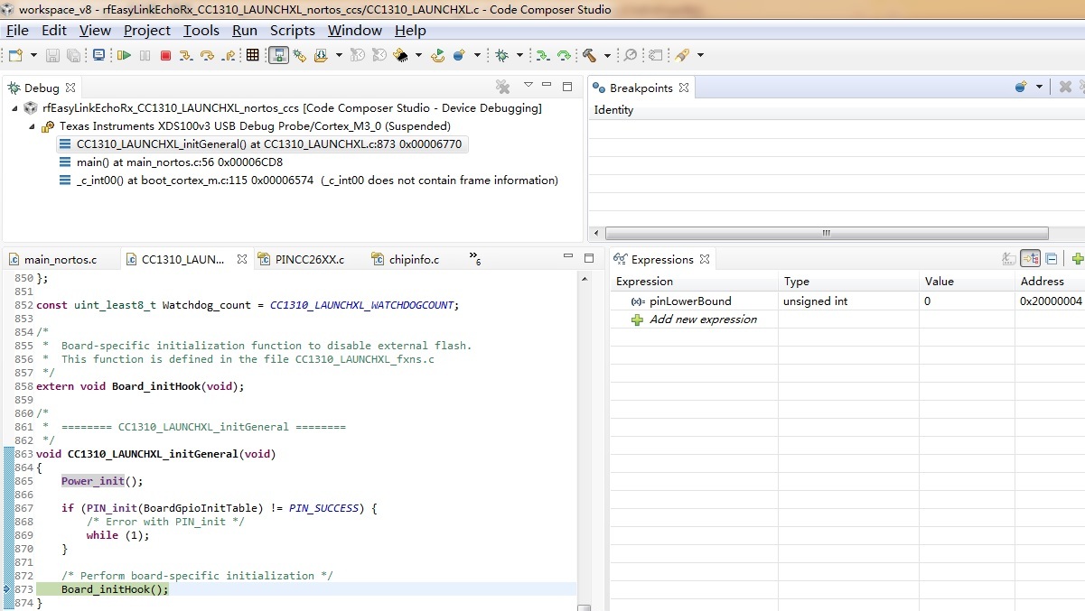Ccscc1310 Fail To Init Pin For My Custom Board Sub 1 Ghz Forum Sub 1 Ghz Ti E2e Support