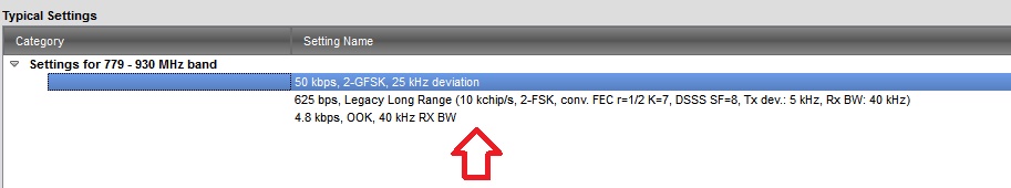 Cc1310 Cc1310 Smartrf Generated Settings Causing Cmdfs To Fail With 0x0809 Only On Some