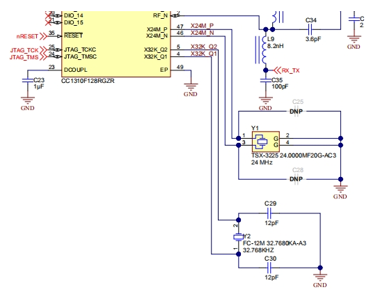 CC1310: the crystal's load capacitor issue - Sub-1 GHz forum - Sub-1 ...