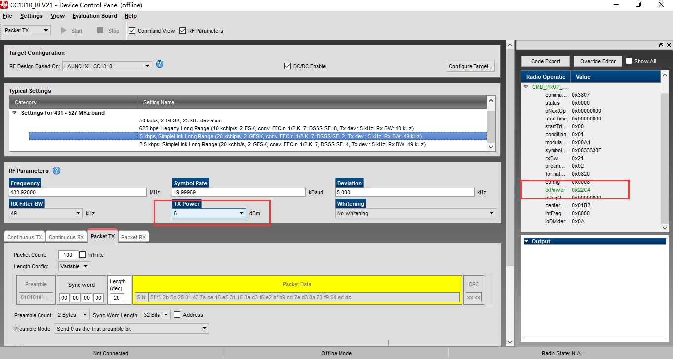 RTOS/LAUNCHXL-CC1310: set tx power when use sky-66115 - Sub-1 GHz forum - Sub-1 GHz - TI E2E ...