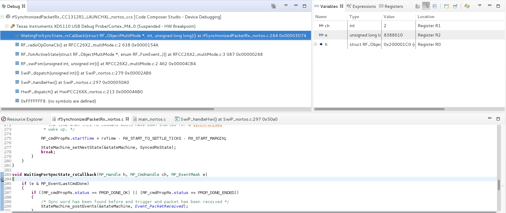 CCS/LAUNCHXL-CC1312R1: Corrupted callstack in CCS 8.2.0 with gcc - Sub-1 GHz forum - Sub-1 GHz ...