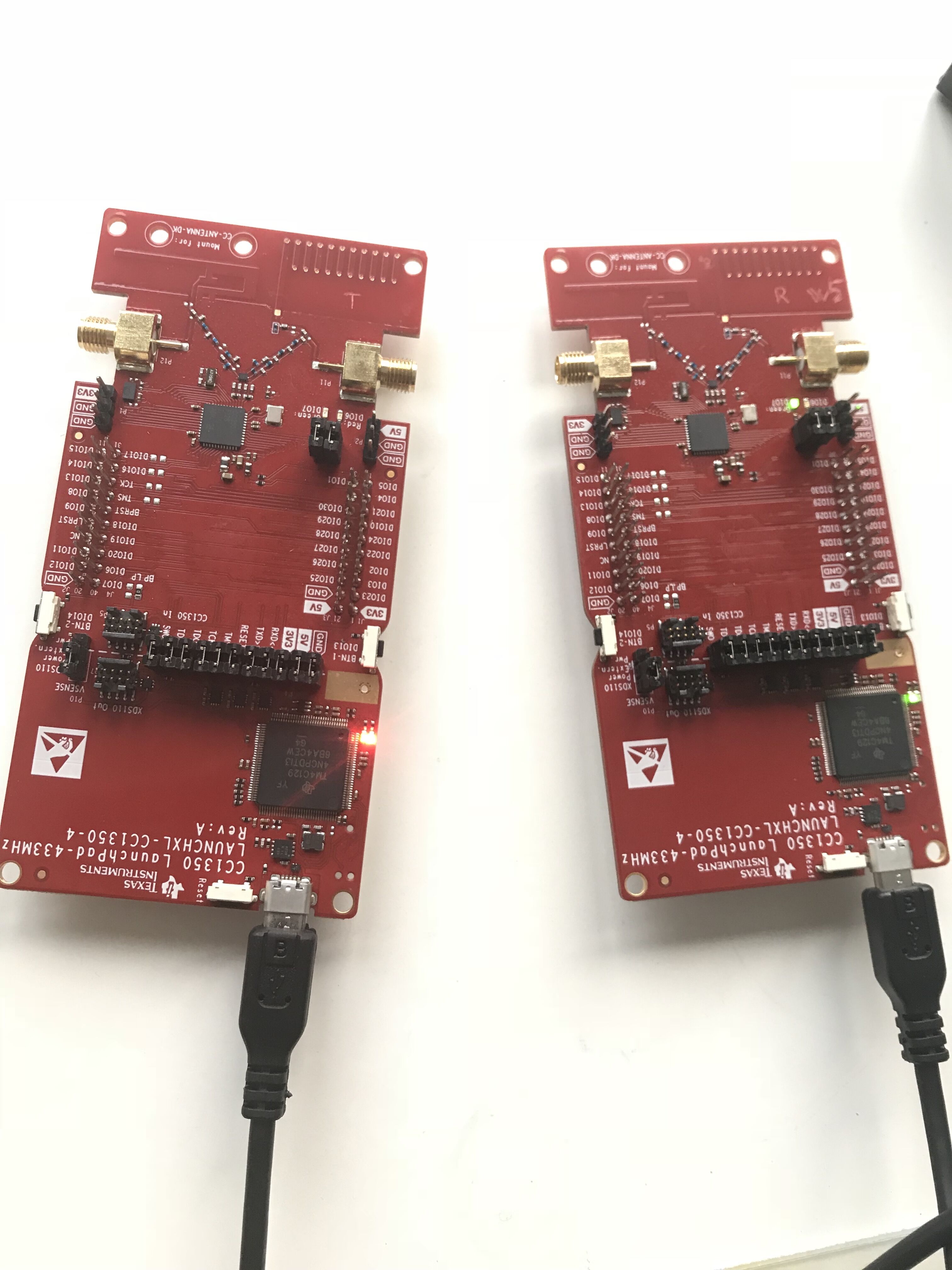 LAUNCHXL-CC1310: why to get defferent signal intensity between SmartRF Studio from running ...