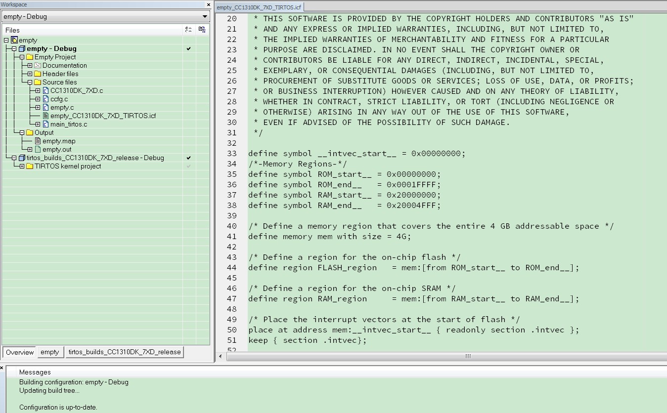Launchxl Cc1310 Cc1310 Empty Projectiar7803 Simplelinkcc13x0sdk1300006 Bin File