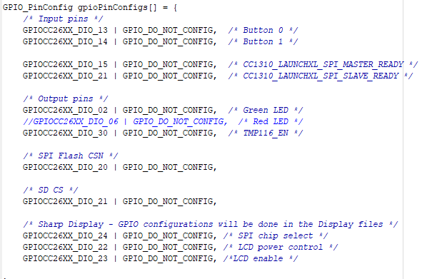 CC1310: LAUNCHXL-CC2640R2: Using launchpad to costume external Device CC1310 to blink LED - Sub ...