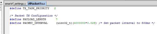 CC1310 RF Packet TX Example About The Tx Packet Formats Sub 1 GHz 