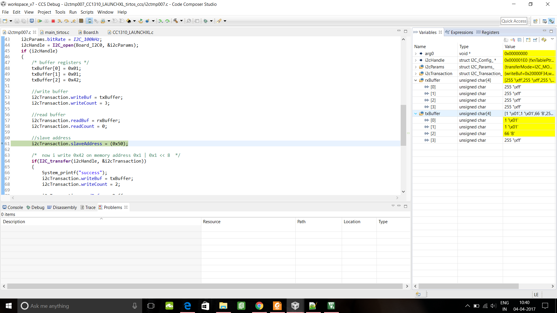 Cc1310 I2c Intefacing With Eeprom Sub 1 Ghz Forum Sub 1 Ghz Ti E2e Support Forums
