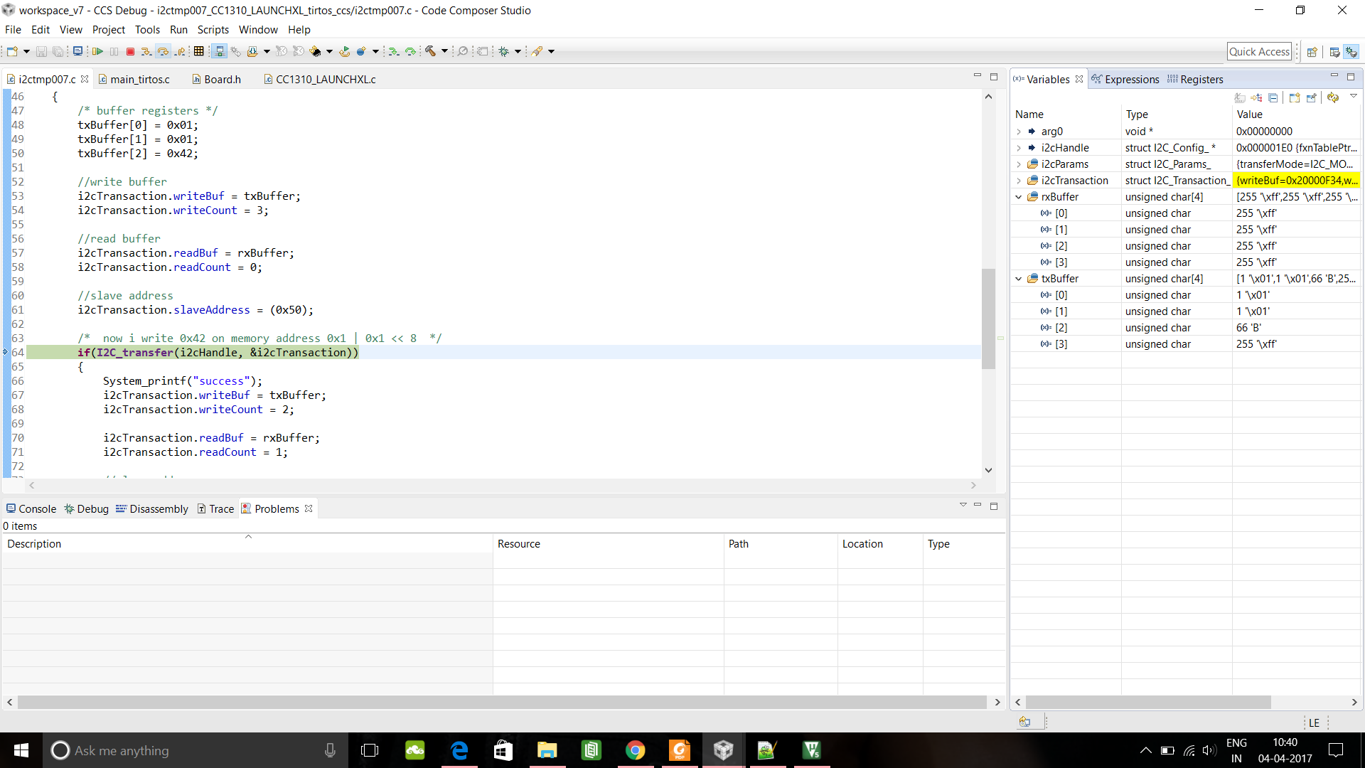 Cc1310 I2c Intefacing With Eeprom Sub 1 Ghz Forum Sub 1 Ghz Ti E2e Support Forums