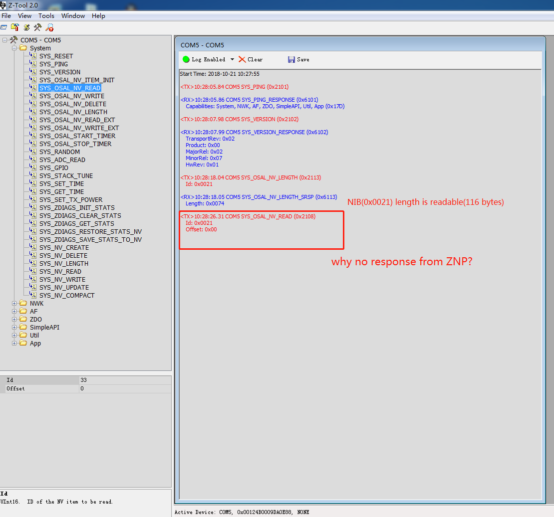 RTOS/CC2538: CC2538 ZCD_NV_NIB do not read by MT command API - Zigbee & Thread forum - Zigbee ...