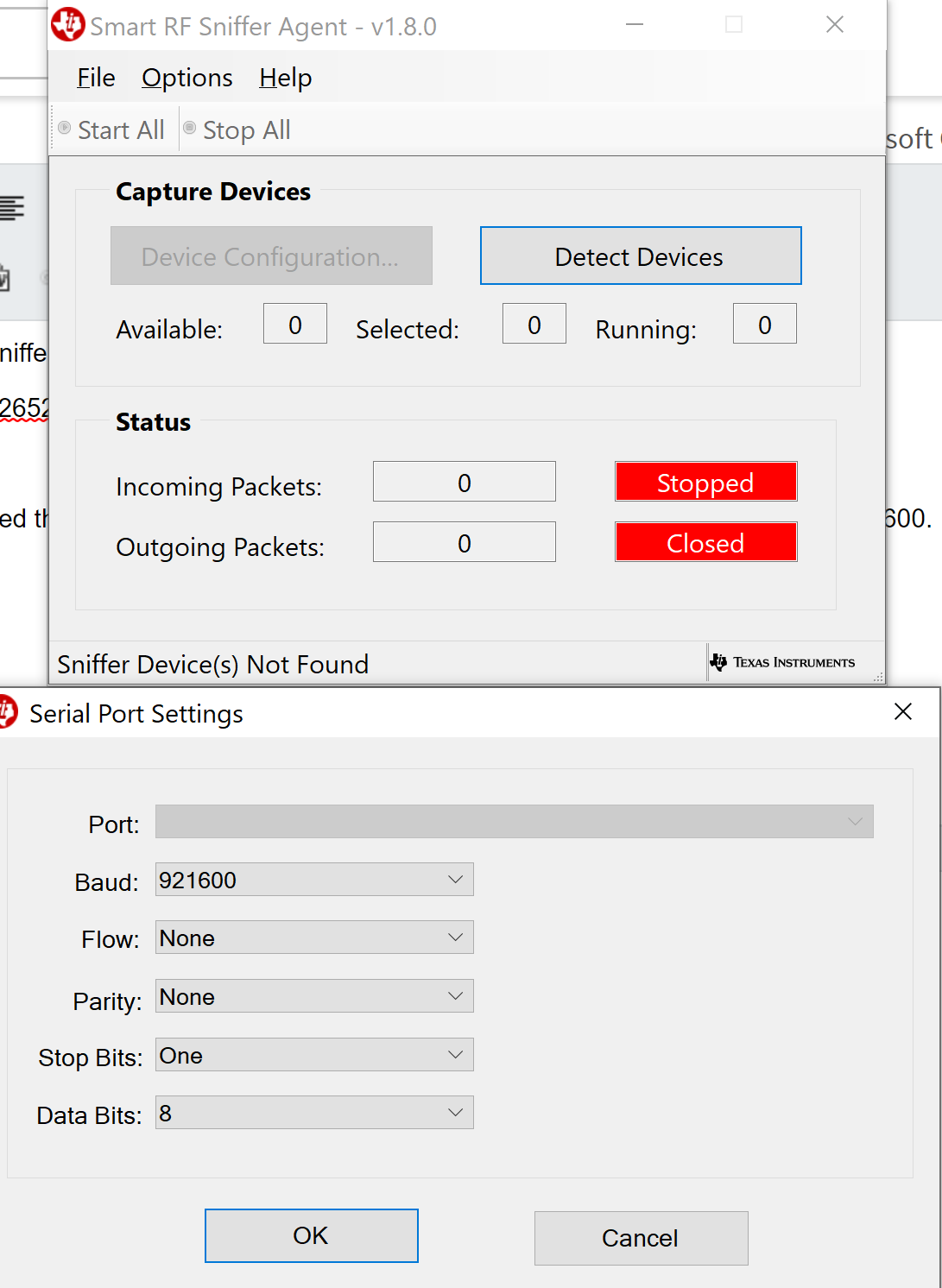 LP-CC2652RB: Smart RF Sniffer won't detect my device - Zigbee & Thread ...