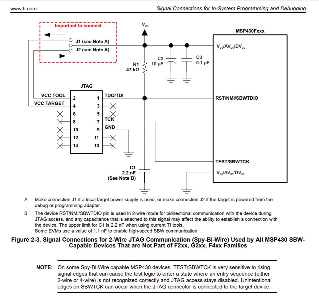 MSP430F5438A: MSP-FET430UIF prompt error: external voltage too low - MSP low-power ...