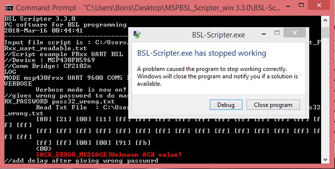 MSP430FR5969: Can't enter to BSL mode using CP2102. - MSP low-power microcontroller forum - MSP ...