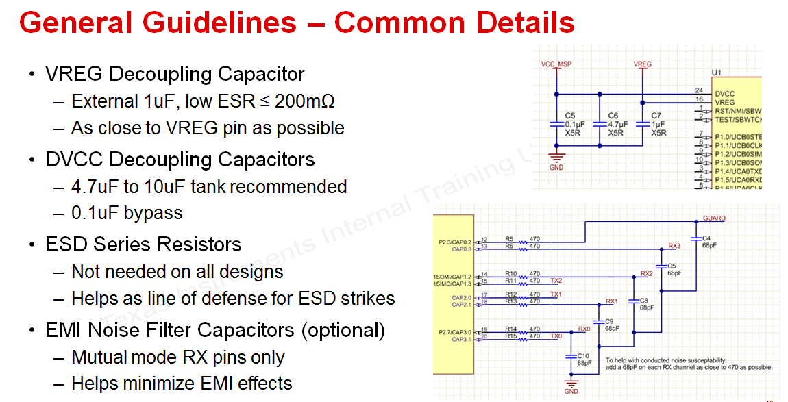 The ESD protection of FR2633 Captivate touch EVM - MSP low-power ...