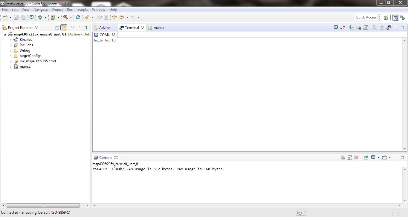 Ccsmsp430fr2355 Problem With Uart Communication Msp Low Power Microcontroller Forum Msp