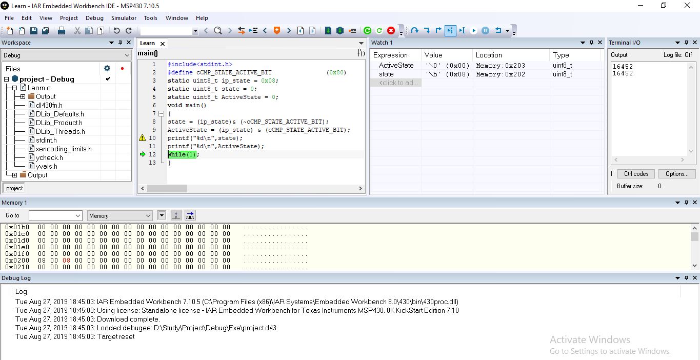 Msp430 Static Variable Handling Msp Low Power Microcontroller Forum