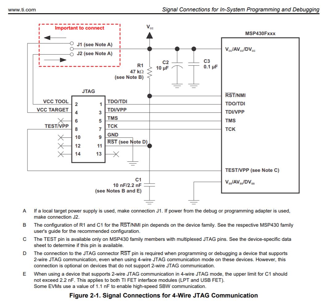 MSP430F5438A: MSP-FET430UIF prompt error: external voltage too low - MSP low-power ...
