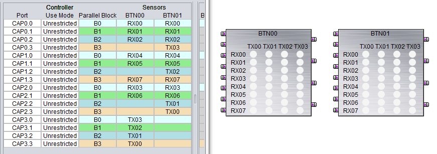 MSP430FR2633: Captivate Development Kit - Design Center 64 button pad with 8X8 columns and rows ...