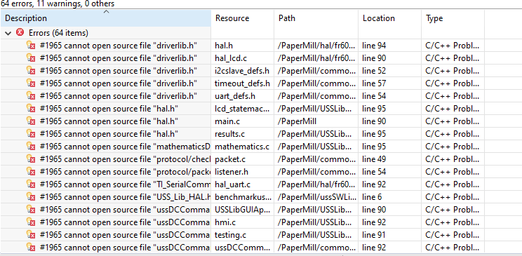 CCS/EVM430-FR6047: Unable to build the project after exporting - MSP low-power microcontroller ...