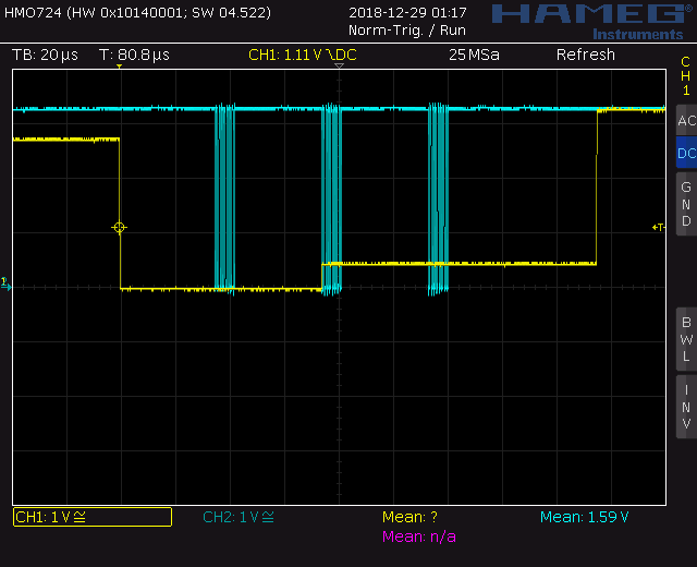 Msp430fr4133 Voltage On Gpio Port Seems To Be Superpositioned By Lcd Voltages Msp Low Power