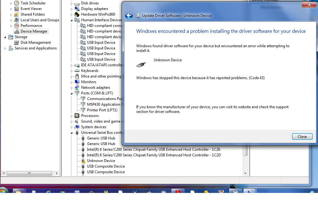 Usb Not Recognizing For Msp430f5529 Msp Low Power Microcontroller Forum Msp Low Power