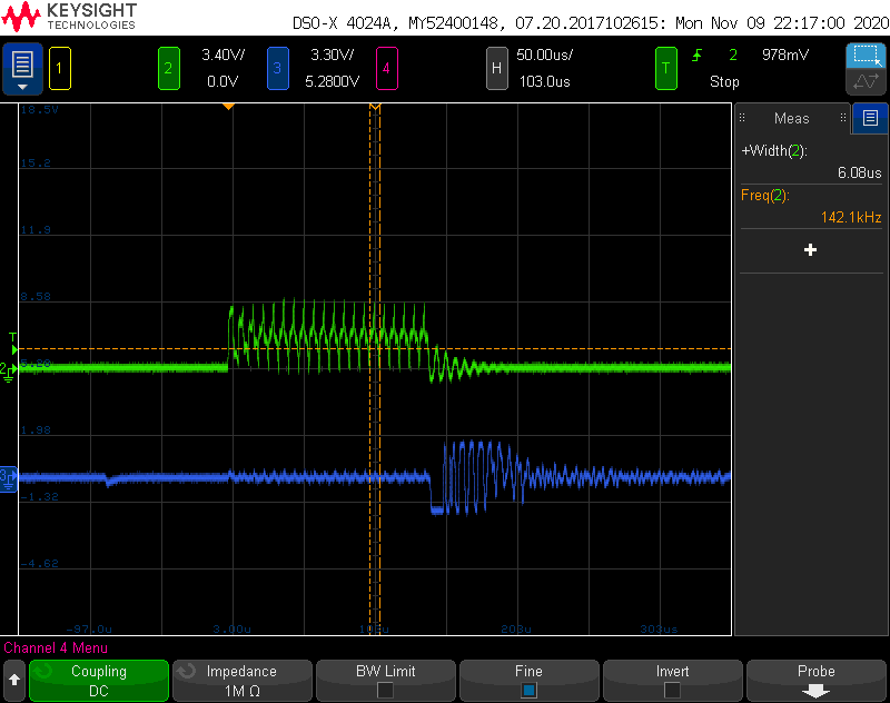 EVM430-FR6043: Receiving signal is not changing on distance or transceiving voltage - MSP low ...