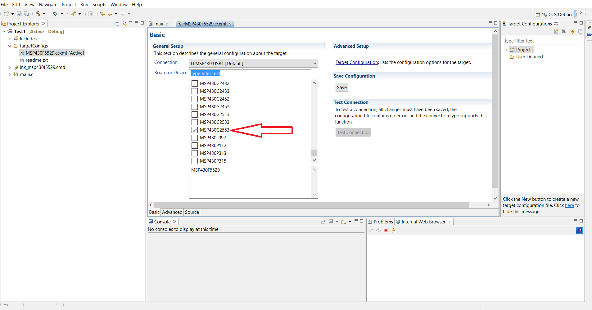 CCS/MSP430G2553: PORTING THE CODES - MSP low-power microcontroller forum - MSP low-power ...