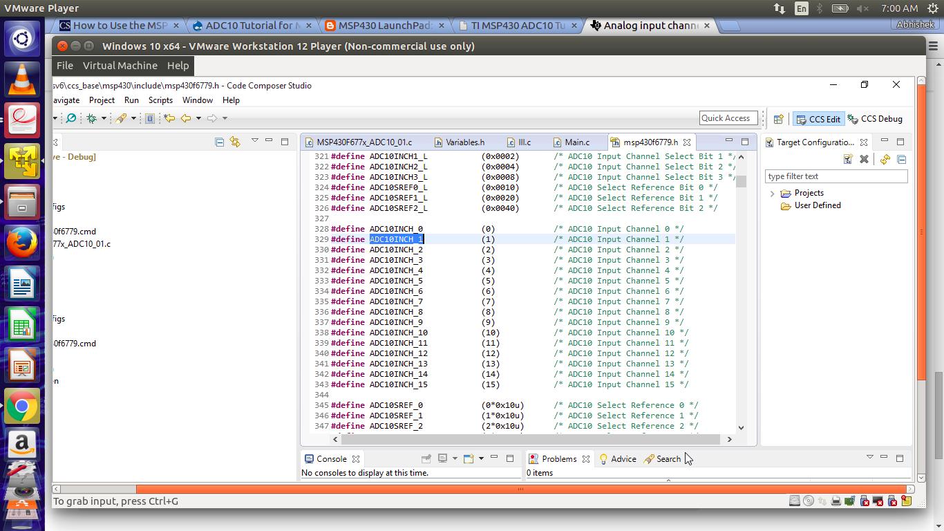 Analog input channel selection for 10 bit ADC for MSP430F6779 - MSP low-power microcontroller ...