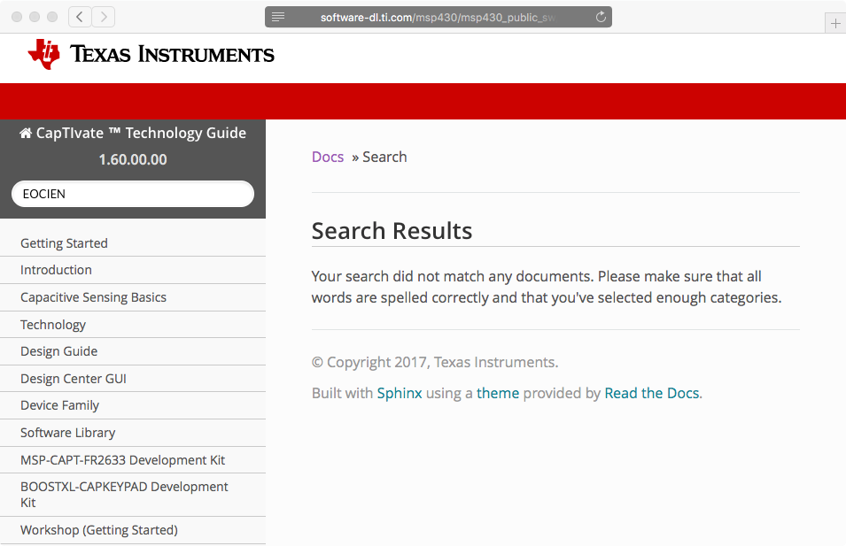 MSP430FR2633: CapTIvate Electrical Characteristics / Register Map - MSP ...