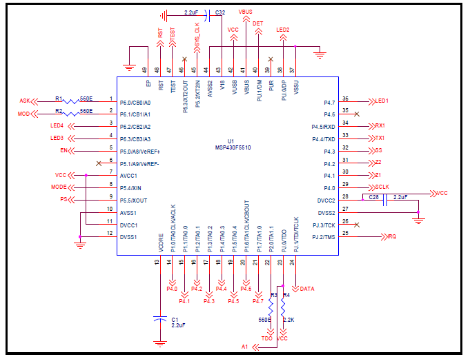 MSP430F5510: Multiple issues - MSP low-power microcontroller forum - MSP low-power ...