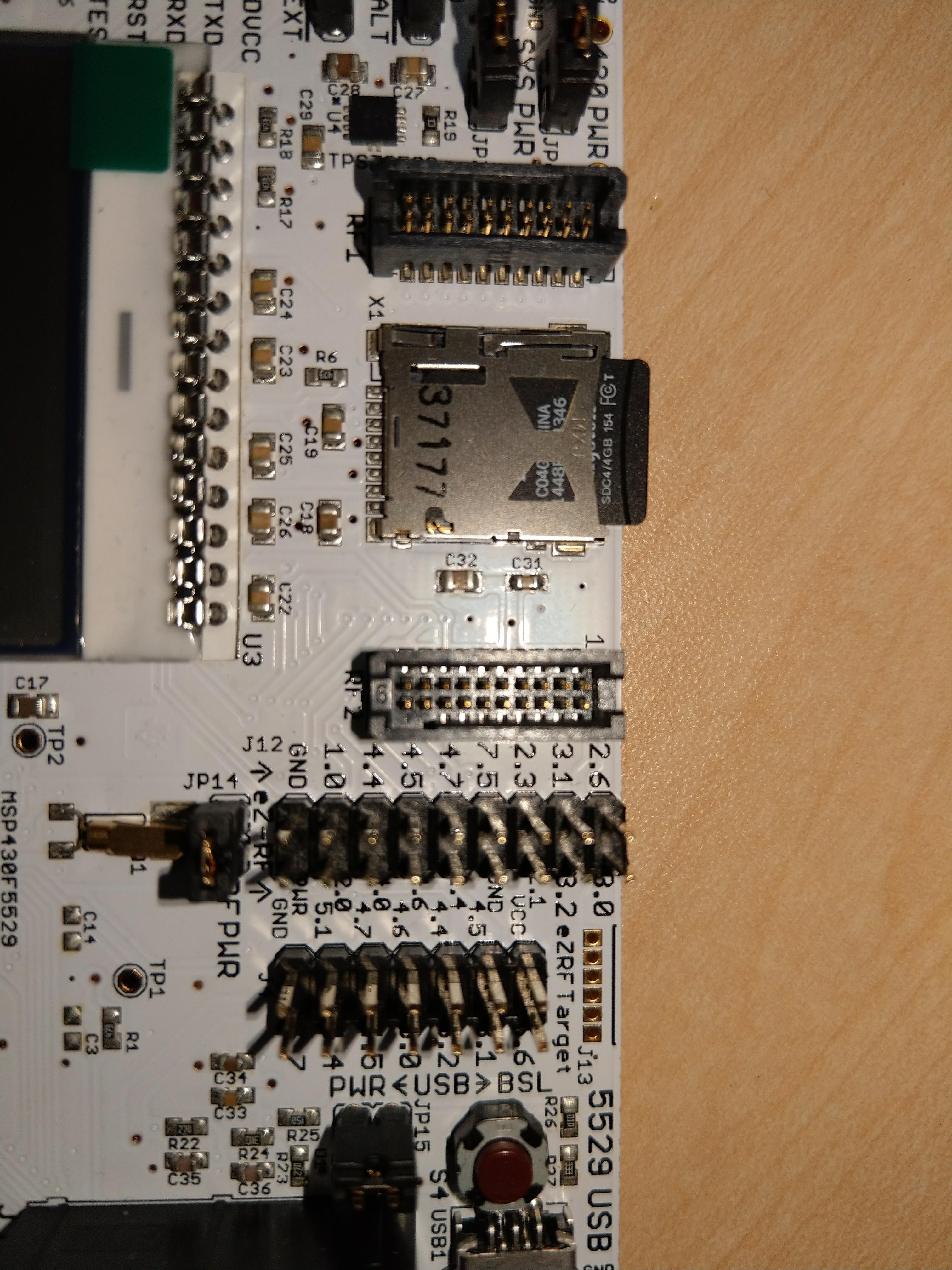 MSP-EXP430F5529: RF2 connector problem - MSP low-power microcontroller forum - MSP low-power ...
