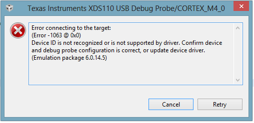 Issues With The Debug Xds110 And Msp432 Msp Low Power Microcontroller Forum Msp Low Power
