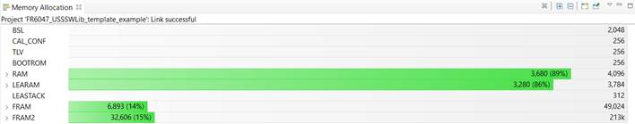 CCS/EVM430-FR6047: Verify if USS_RUN_ALG_FROM_RAM is working? - MSP low-power microcontroller ...