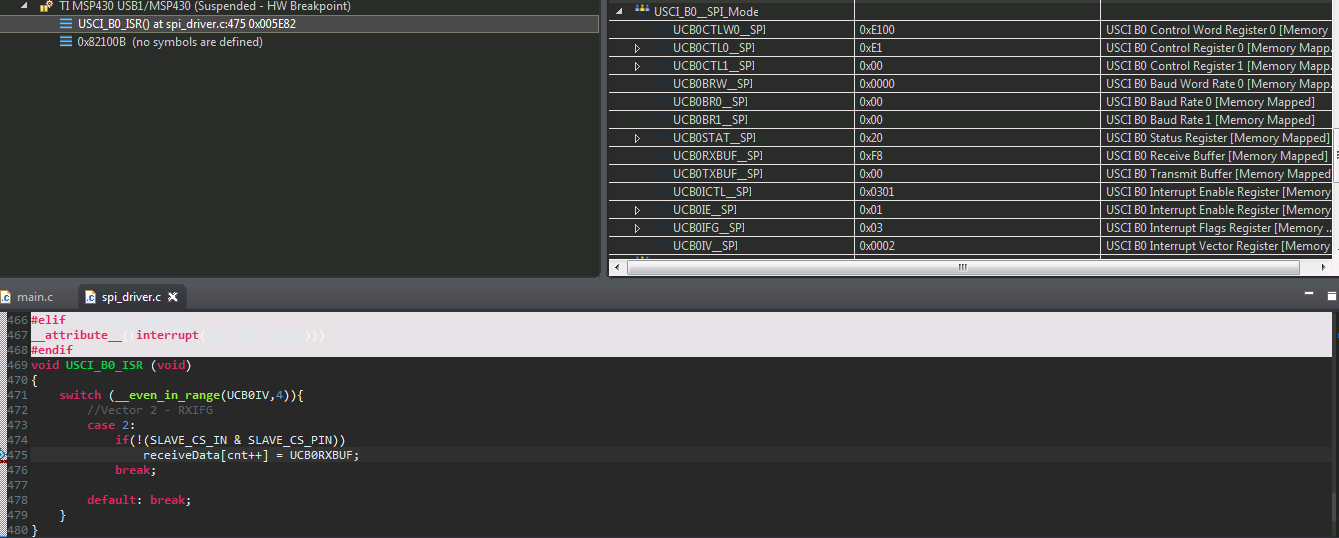 MSP430F5438A-EP: MSP430F5438A as SPI slave - MSP low-power microcontroller forum - MSP low-power ...