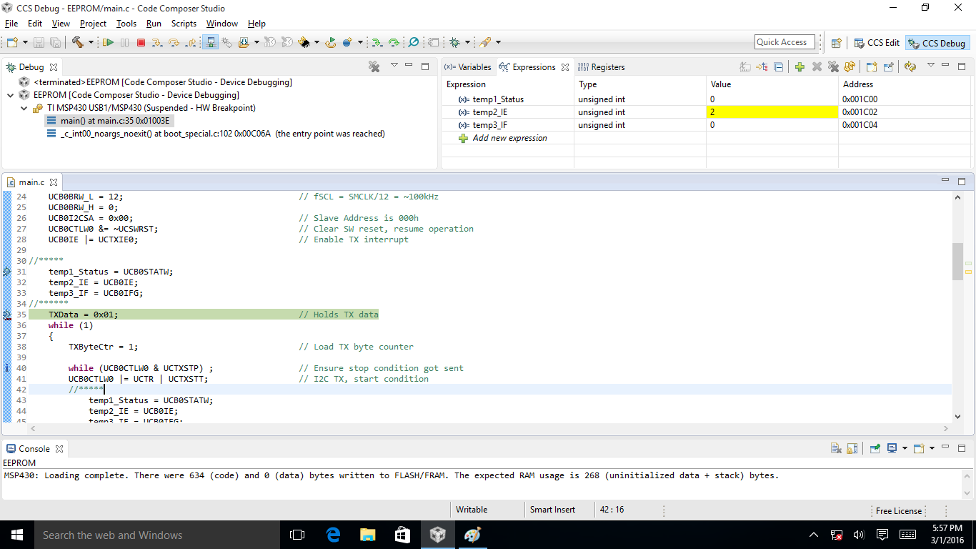 I2c Isr Come Only Once In Msp430f6779a Msp Low Power Microcontroller