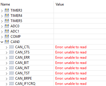 MSP432E401Y: CAN controller module sometimes unavailable at system startup - MSP low-power ...