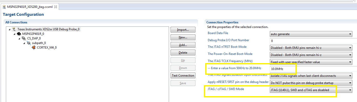 I can’t program my board; the IDE can’t connect to target - MSP low ...