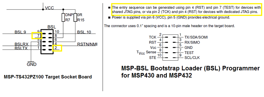 MSP432P401R Rev-C, How to invoke the entry sequence of MSP-FET - MSP low-power microcontroller ...