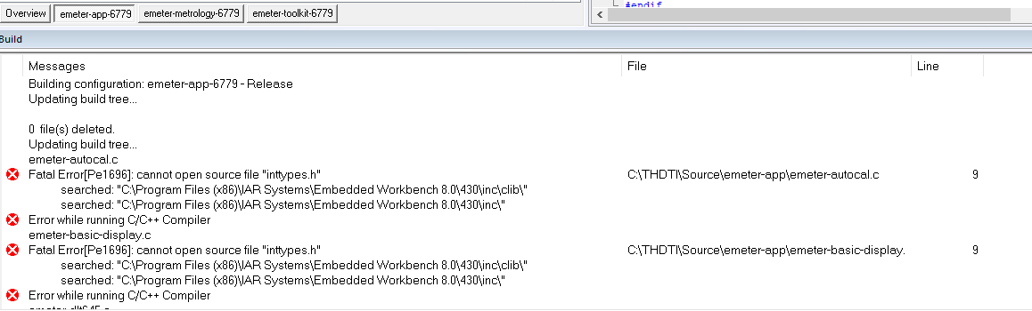 MSP430F67791A: IAR v7.1 not working with TIDM-THDREADING Firmware - MSP low-power ...