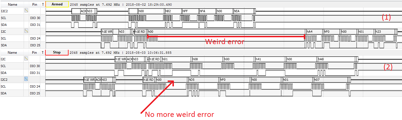MSP432P401R: Doubt about using multiple I2C lines with MSP432 - MSP low-power microcontroller ...