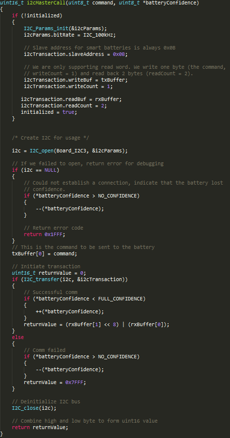 RTOS/MSP430F5529: Repeated I2C Transfers to Multiple Slaves with ...