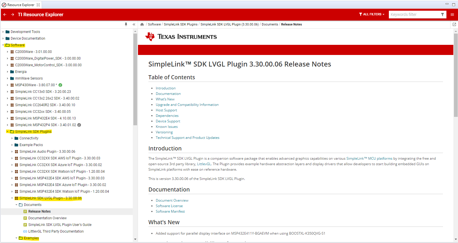 Ccsmsp432p401r Simplelink Sdk Lvgl Plugin3300006 And Rtos Msp Low Power Microcontroller