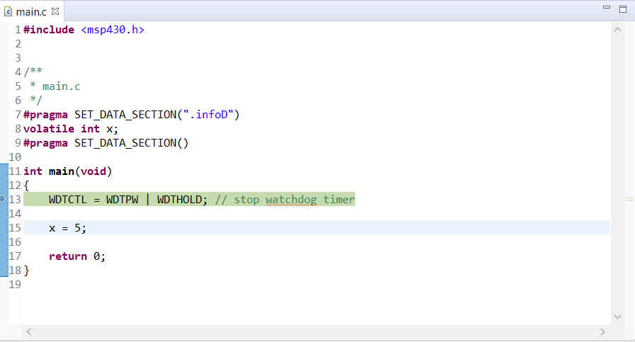 CCS/MSP430FR6989: MSP430 Memory Addressing - MSP low-power microcontroller forum - MSP low-power ...
